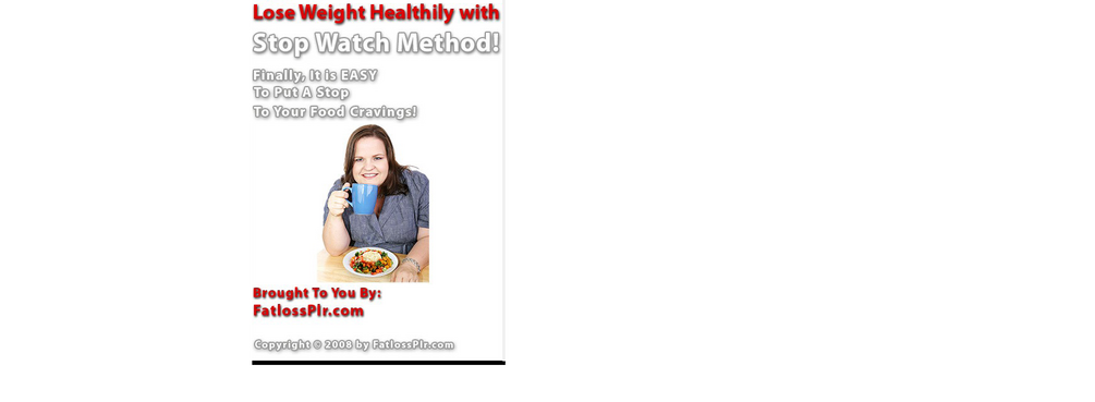 Lose Weight Healthy with Stop Watch Method