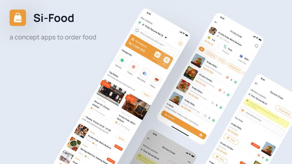 🌭 Si Food - Food Delivery Order UI Kit