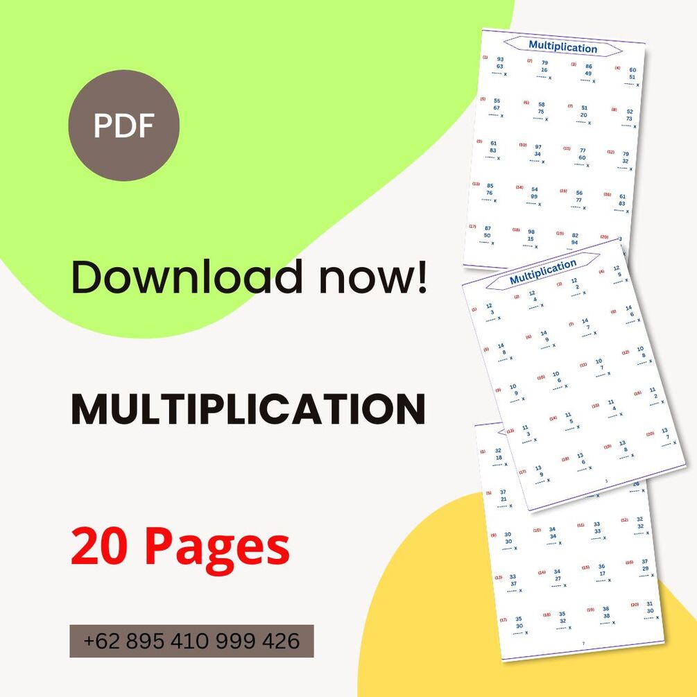 Multiplication Practice Book for Grade 3 - 4 (400 Questions) + FREE ...
