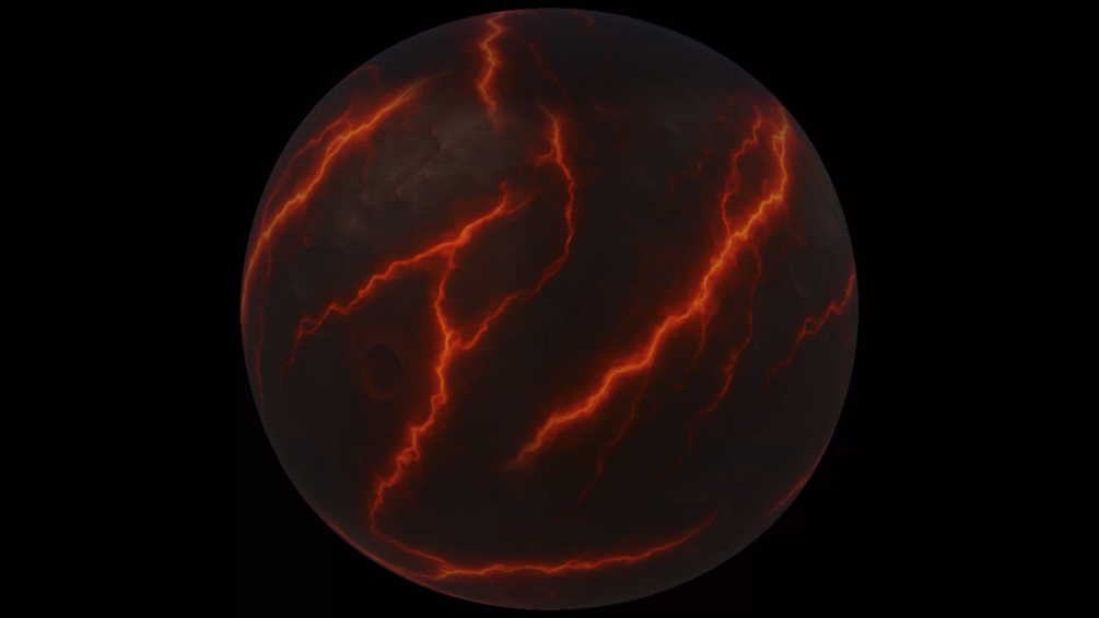 Volcanic Coal Magma Planet Rotation Loop