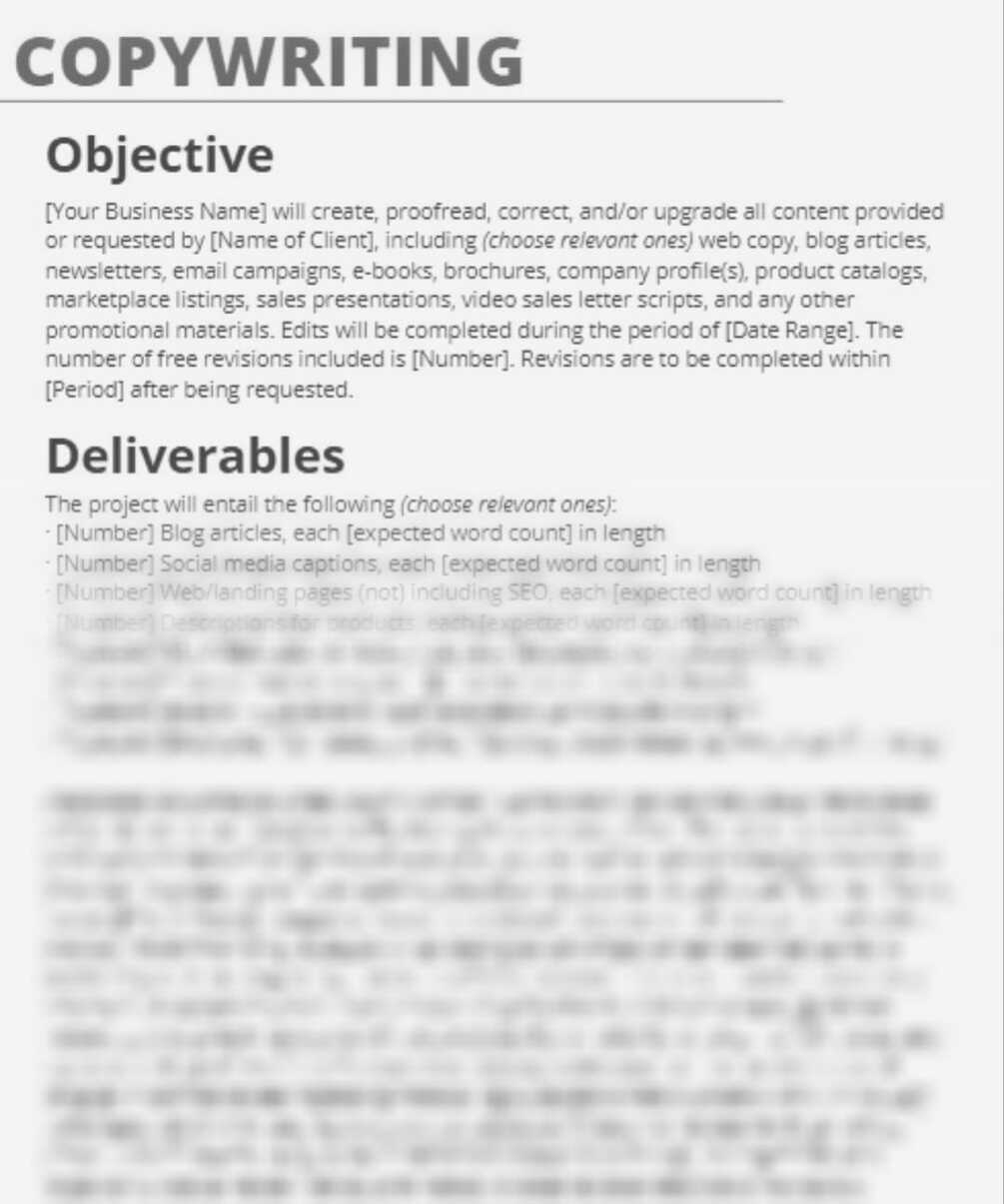 Client Project Proposal and Quote_Copywriting