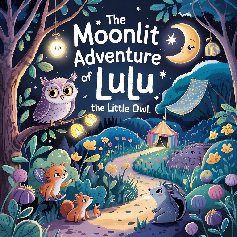 Bedtime story:The Moonlit Adventure of Lulu the Little Owl