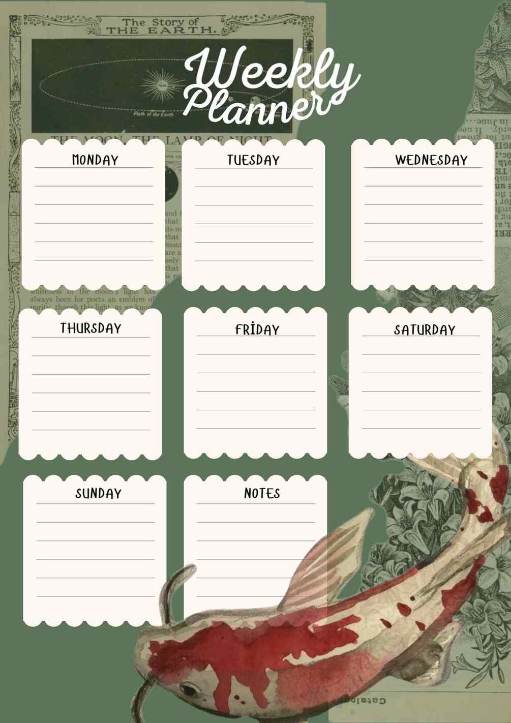 Modern & Elegant Weekly Planner