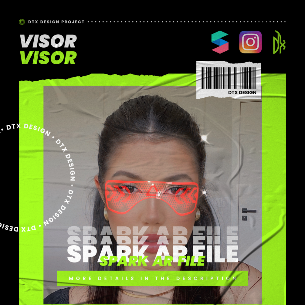 VISOR | makeup | lut | kira kira | 3D visor glassses