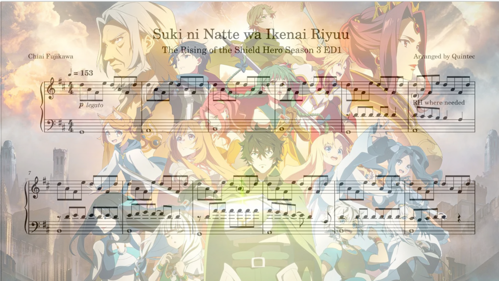 [Piano Sheet Music] Chiai Fujikawa - Suki ni Natte wa Ikenai Riyuu (The ...
