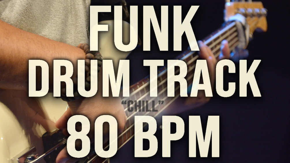 FUNK DRUM TRACK - 80 BPM - "CHILL" / STEMS / WAV FILES