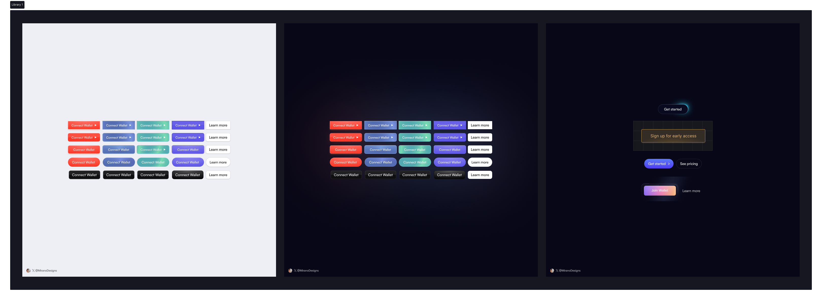 Figma Buttons 2.0 by Mirano Designs