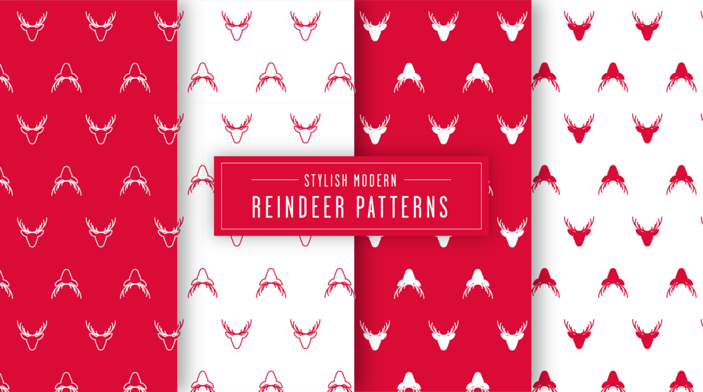 Stylish Modern Reindeer Pattern