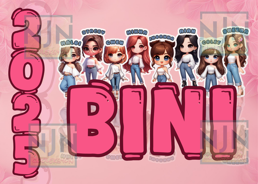 BINI Inspired Printable Desktop Calendar