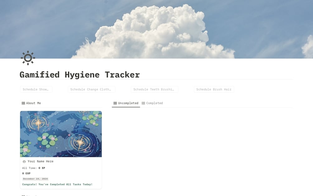 Gamified Hygiene Tracker