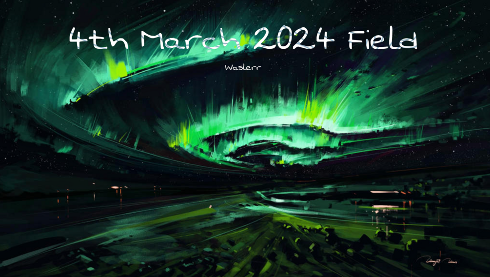 4th March 2024 Field