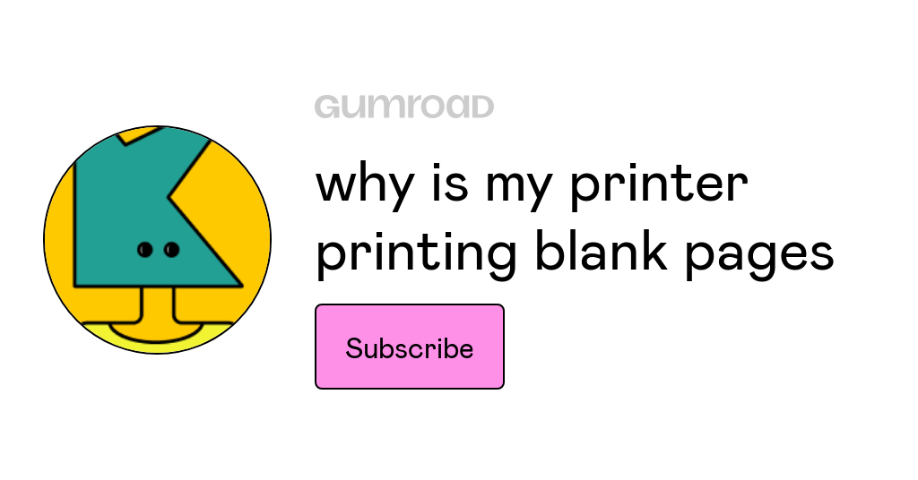 why is my printer printing blank pages