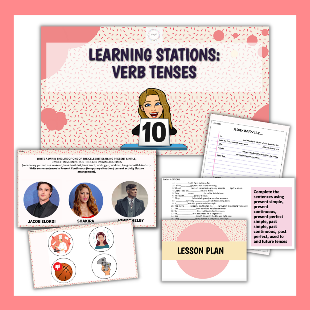 Learning Stations: Verb Tenses