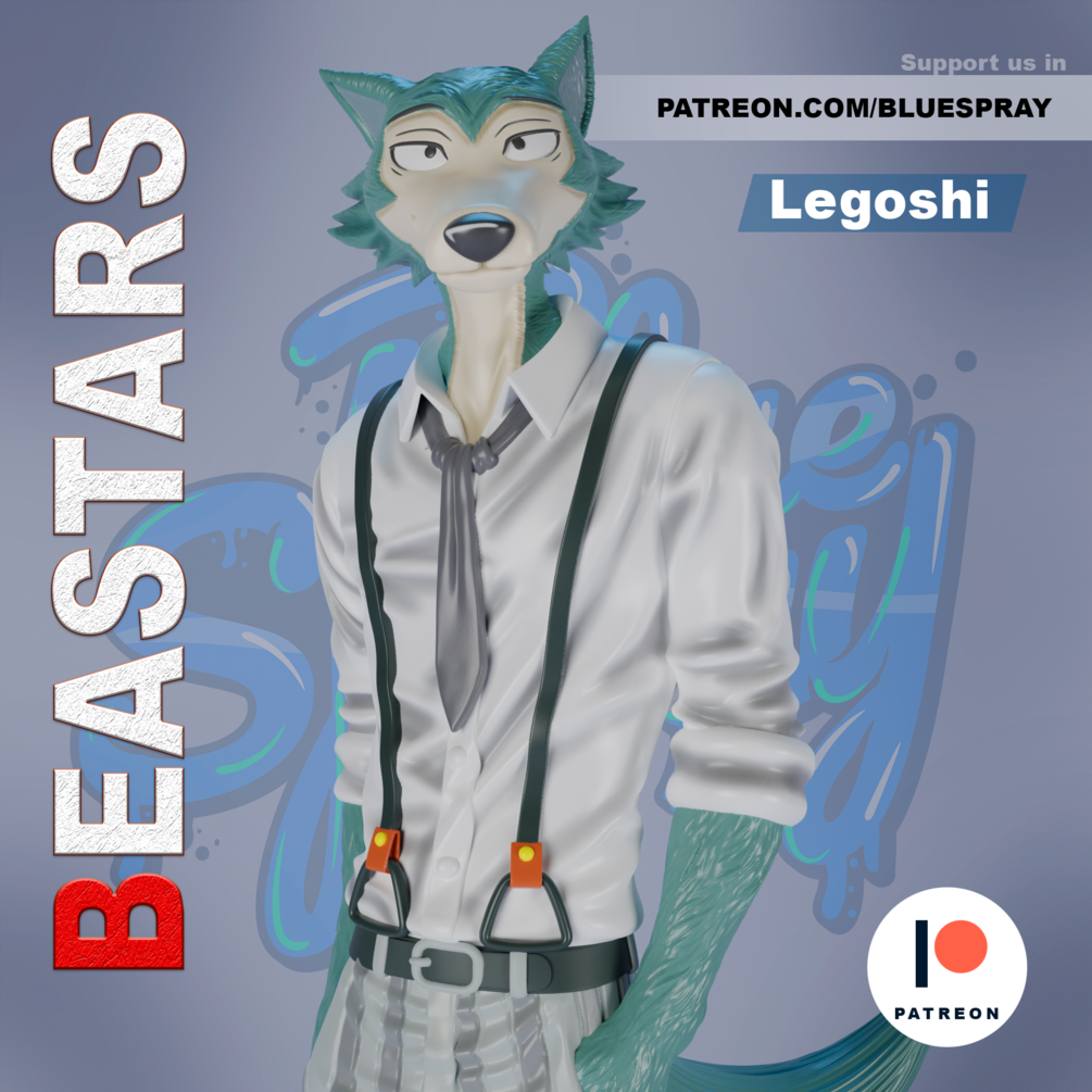 Legoshi Sculpture (Beastars) - BlueSpray3D Models