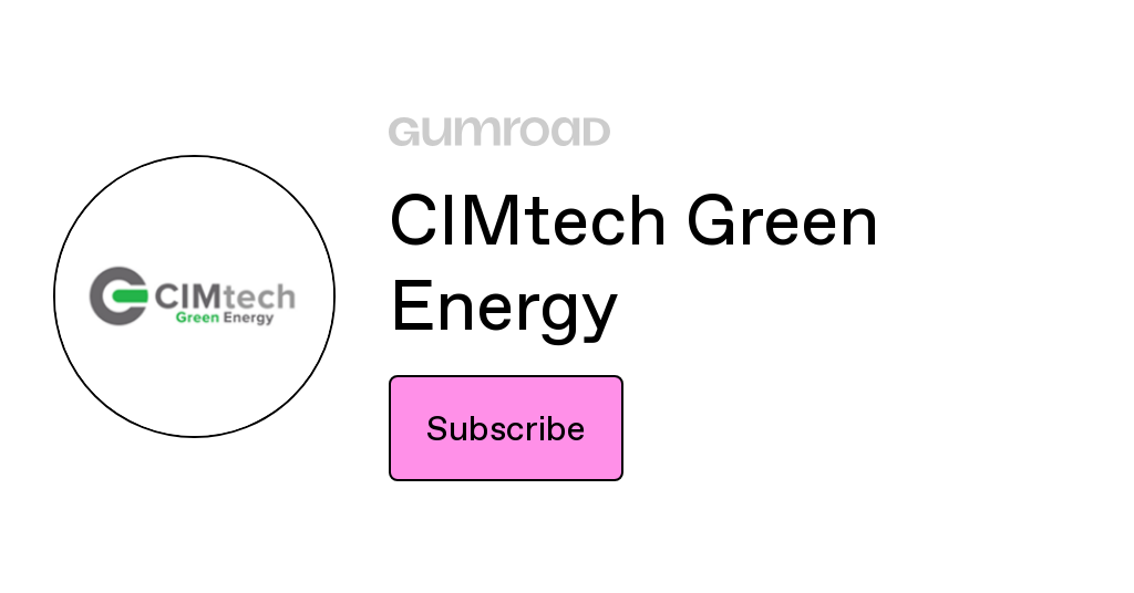 CIMtech Green Energy