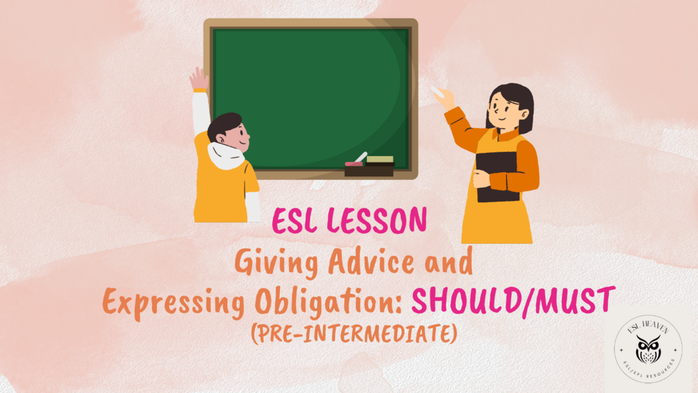 ESL WORKSHEET - Must-Know Modal Verbs: Teach ‘Should’ & ‘Must’ with ...