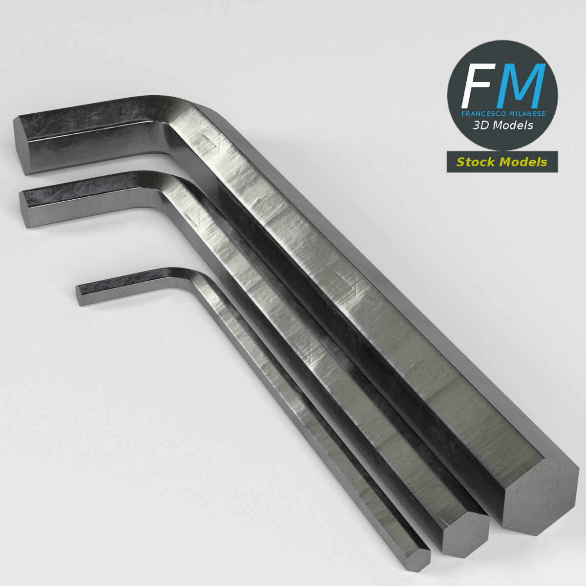 3D MODEL - Allen hex keys