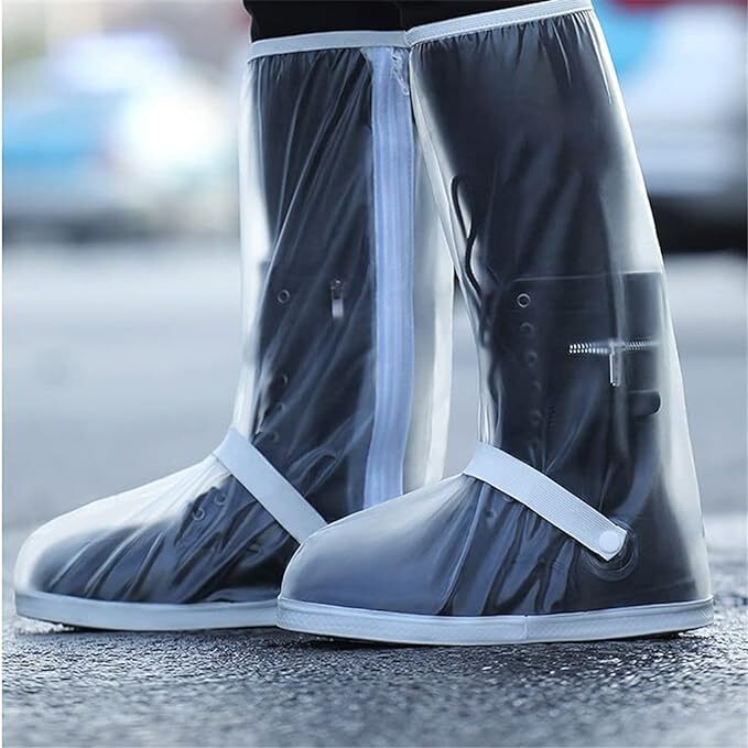 Waterproof Rain Shoe Cover For Men and Women - Thick Silicone Wear ...