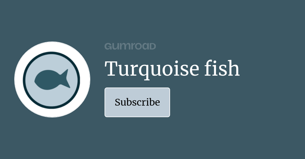 Turquoise fish