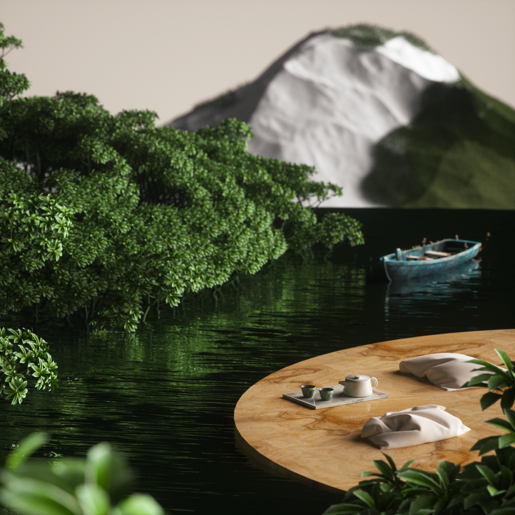 Cinema 4D Octane Jungle Scene