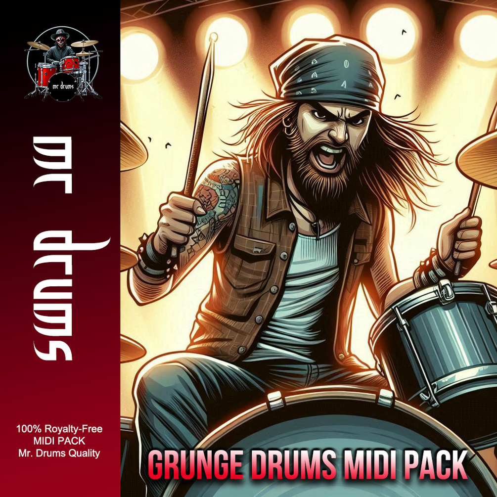 Grunge Drums MIDI Pack