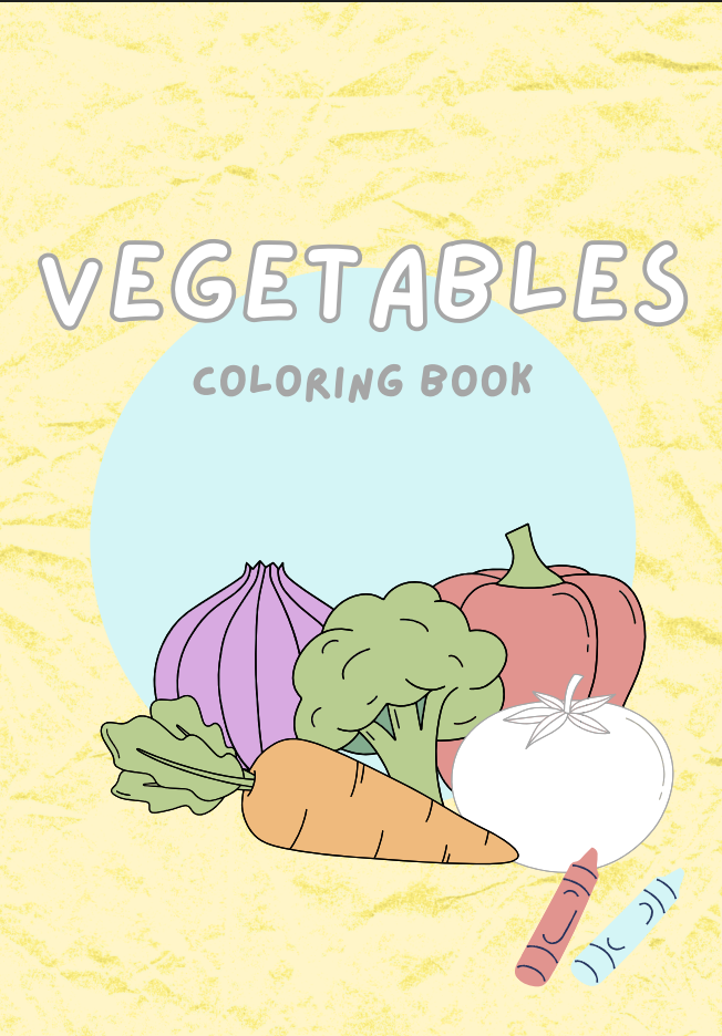 My Vegetables Coloring Book for Kids