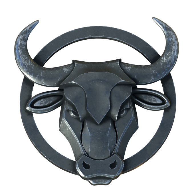 Taurus Bull Metal Symbol