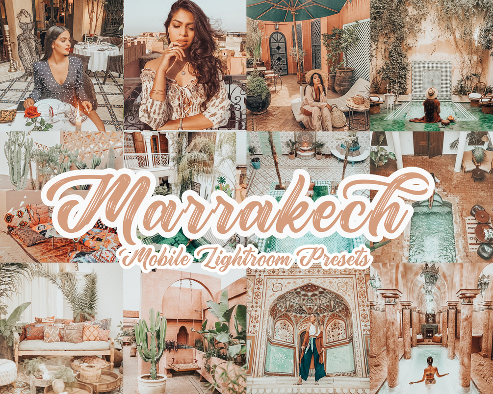 Lightroom Presets - Marrakech Warm Travel Theme
