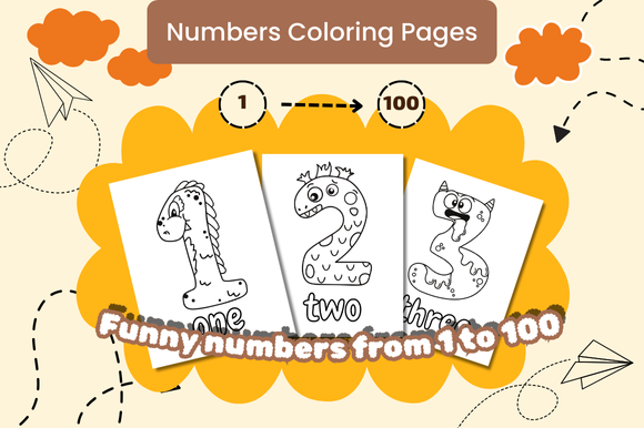 🎨 Fun-Filled Number Coloring Pages (1-100) | Quirky & Engaging Designs ...