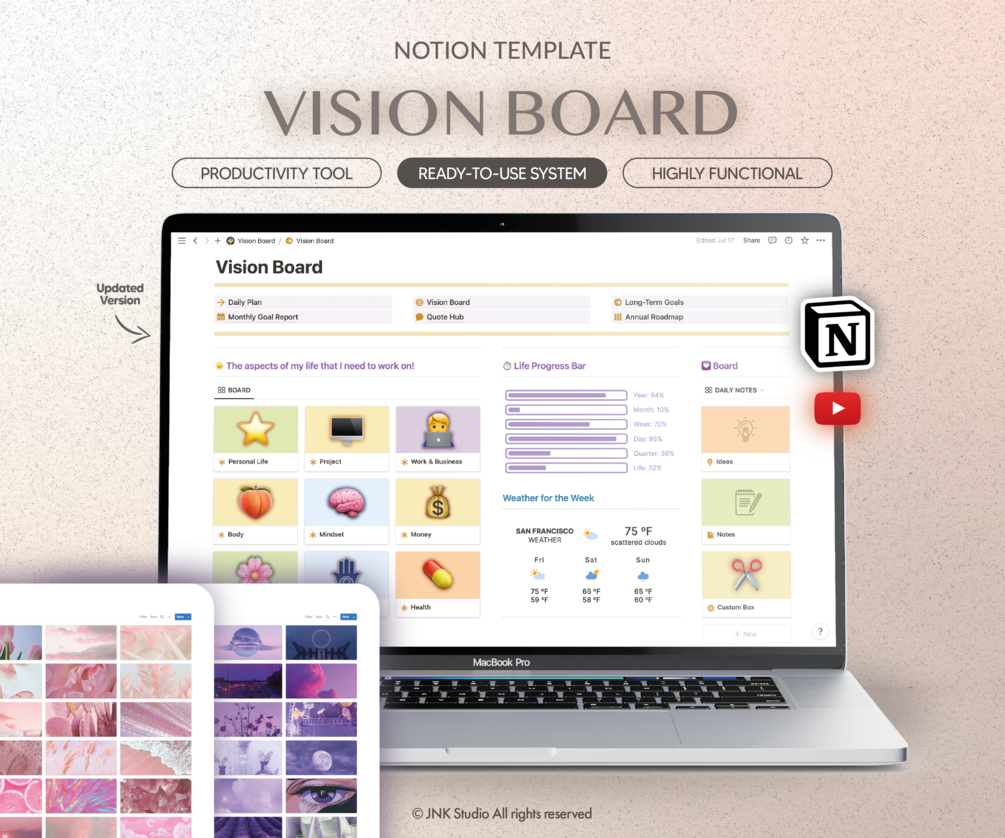 Vision Board Notion Template
