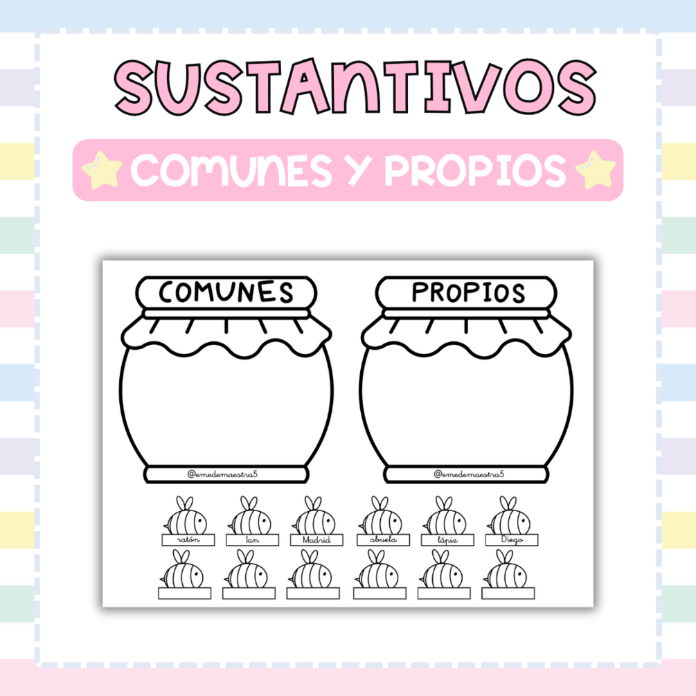 Sustantivos Comunes Sustantivo Comunes Y Propios