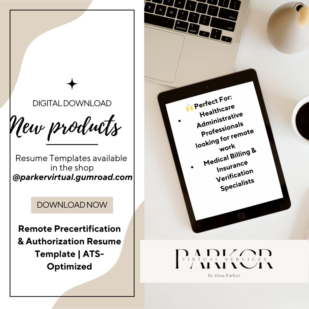 Remote Precertification & Authorization Resume Template | ATS-Optimized ...