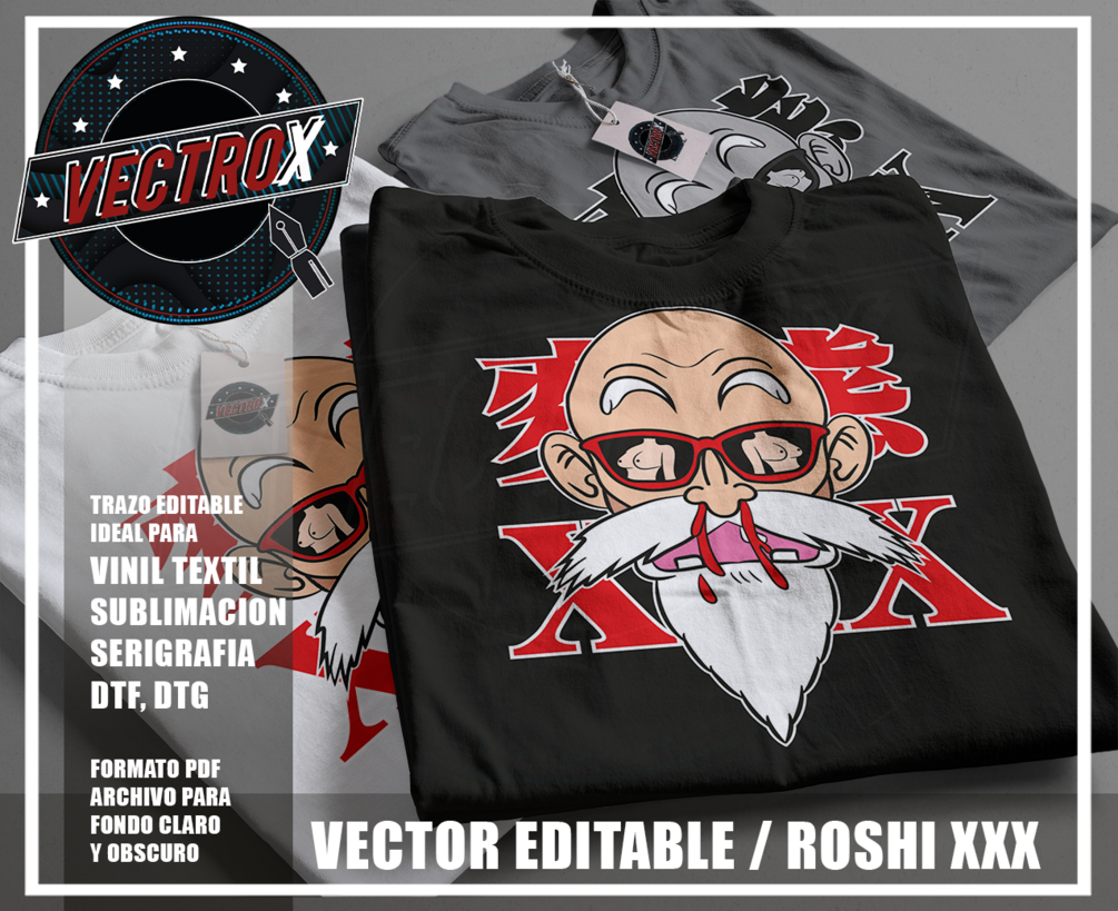 Vector Editable - Roshi XXX