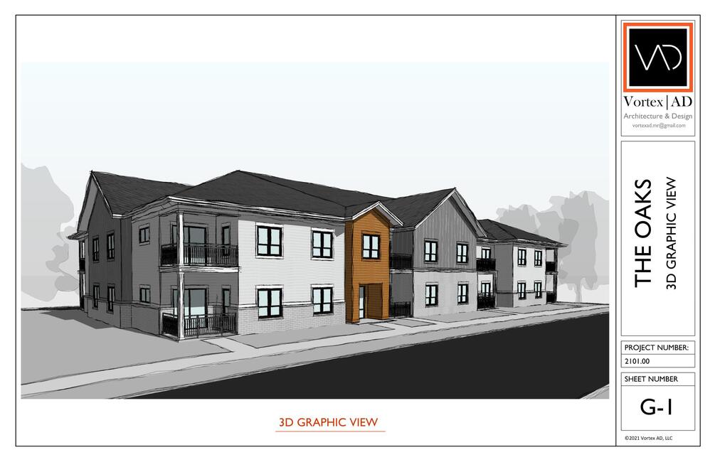 The Oaks - 16 Unit Apartment - Architectural Plans