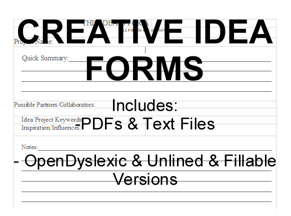 Creative Idea Forms