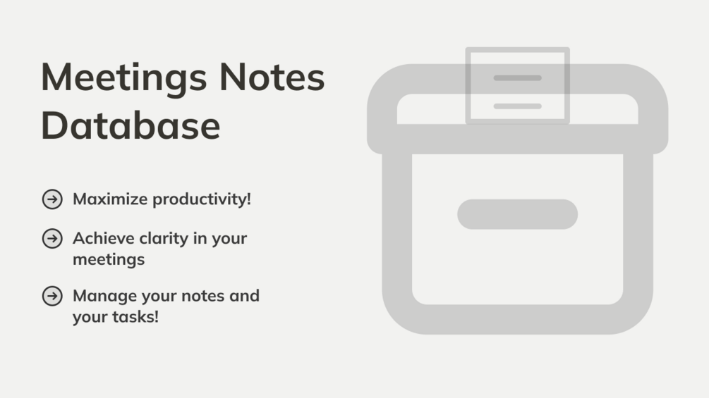 Meetings Notes Database