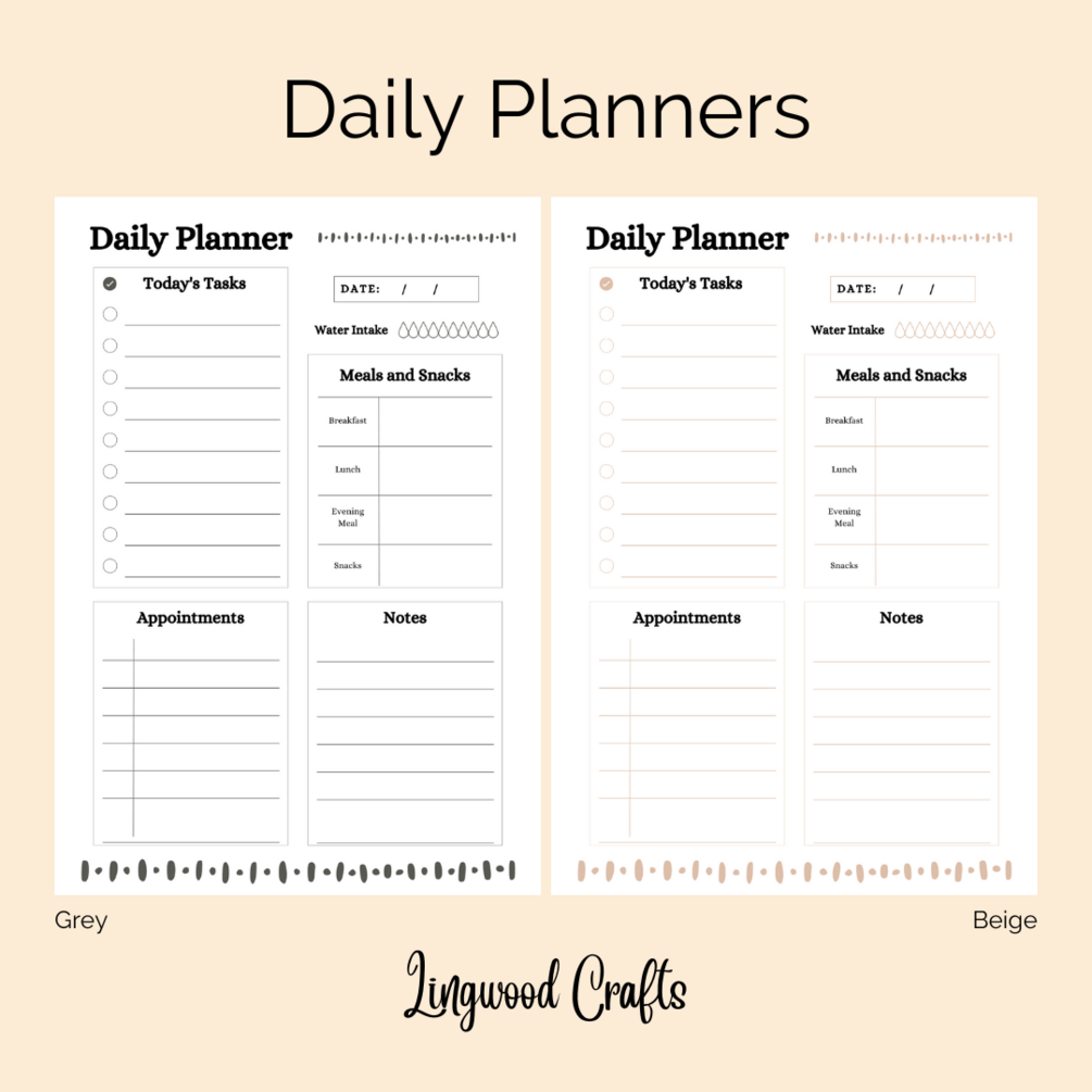 Printable Daily Schedule / To Do List / Daily To Do Planner / PDF ...