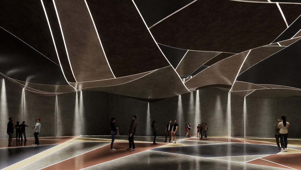 Substrate Tessellation Ceiling Interior Rhino Grasshopper File