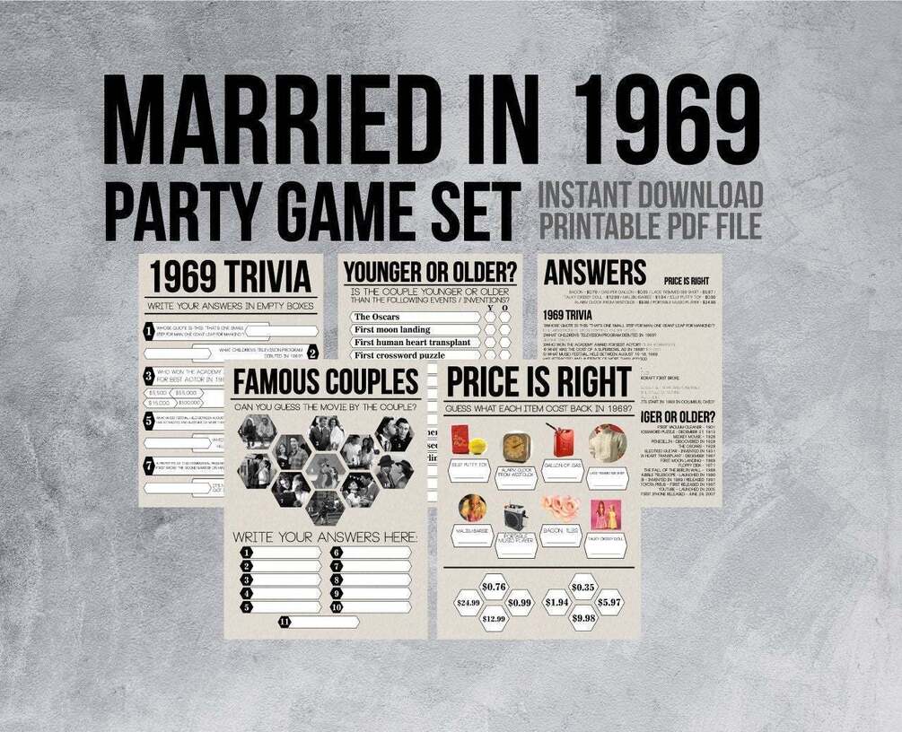 50th Anniversary Party Games