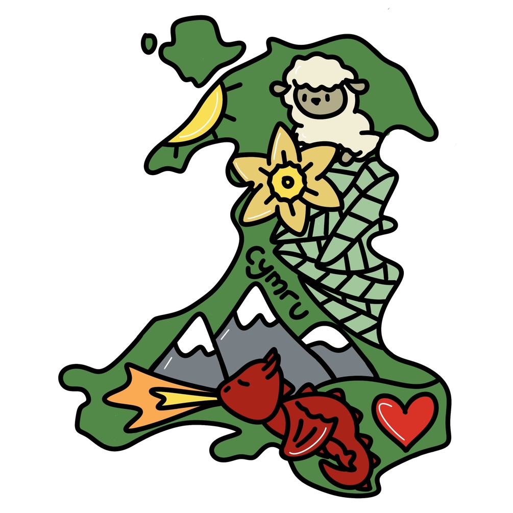 Wales Colouring Pages