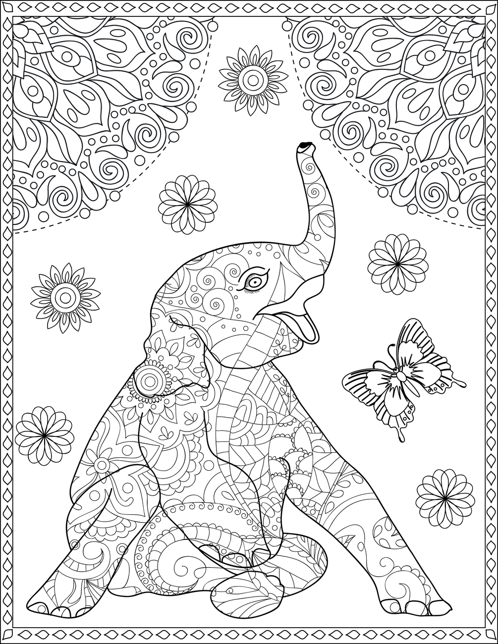 Adult Stress Free Coloring Pages
