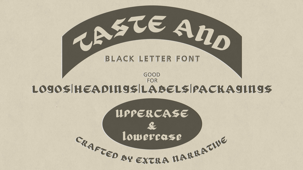 Taste And Font