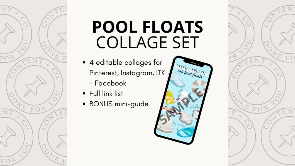 POOL FLOATS (Semi-Exclusive Affiliate Collage Set)