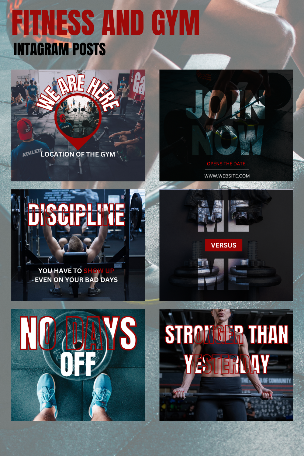 Instagram Post Template: Gym Opening Announcement