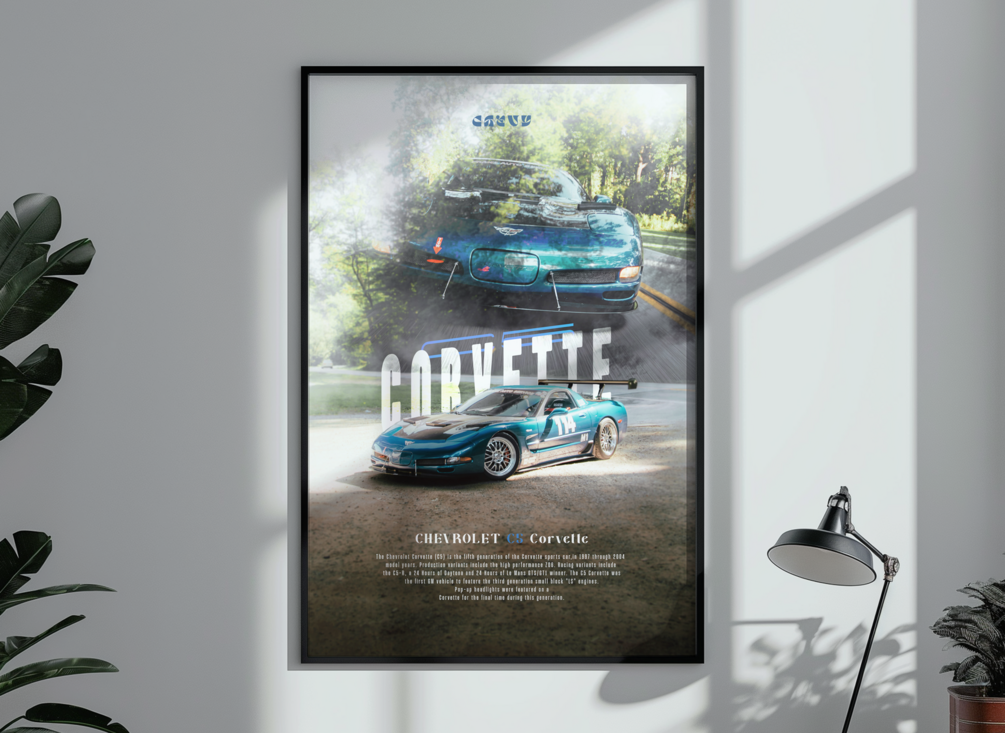 CHEVY C5 Corvette Poster