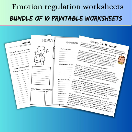 emotion regulation worksheets