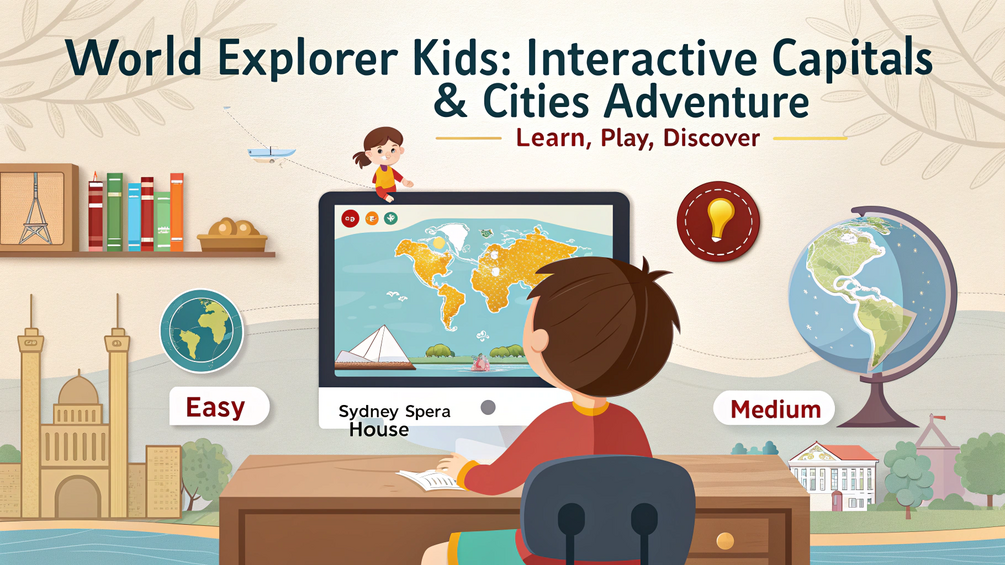 Guess the Country: Interactive Capitals & Cities Adventure