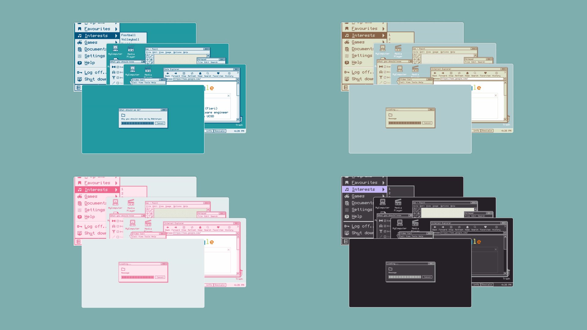 Retro Windows 98 Presentation Template