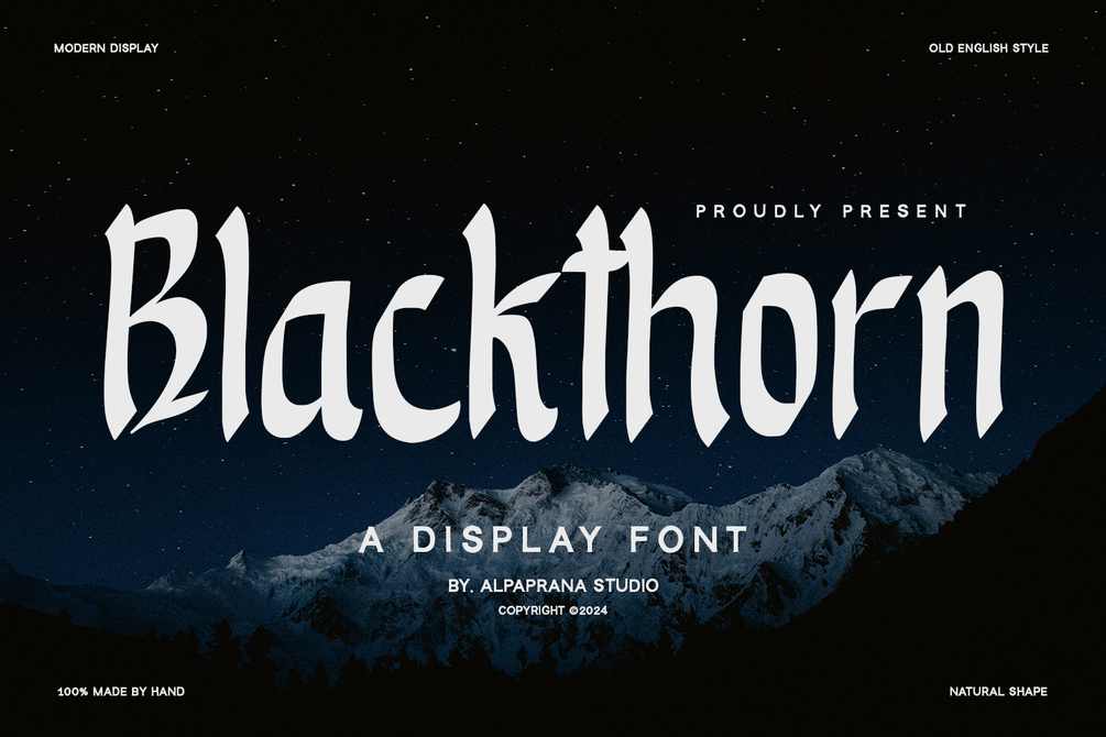 Blackthorn - Display Font