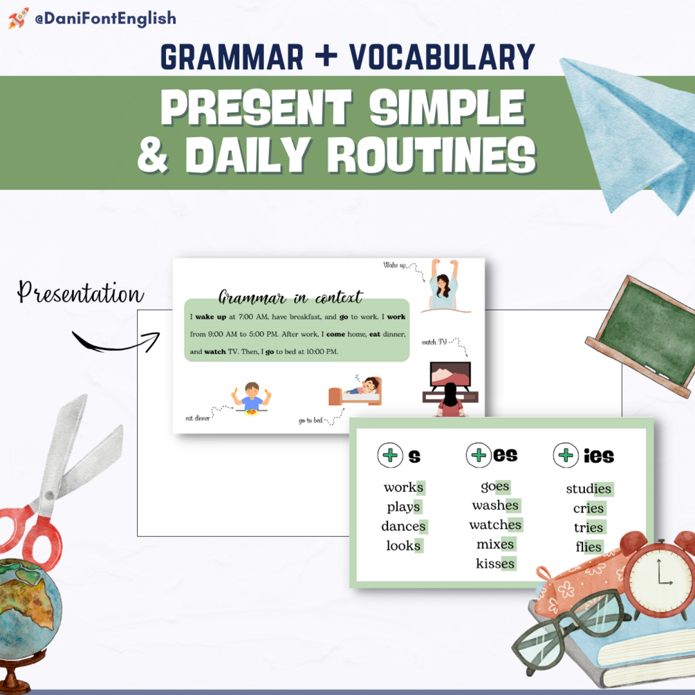 Presentation: Present Simple & Daily Routines